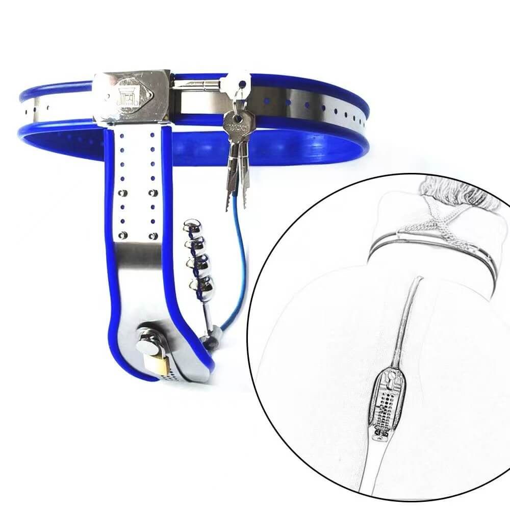 Female Adjustable Waist T Type Stainless Steel Chastity Belt – Chastity ...