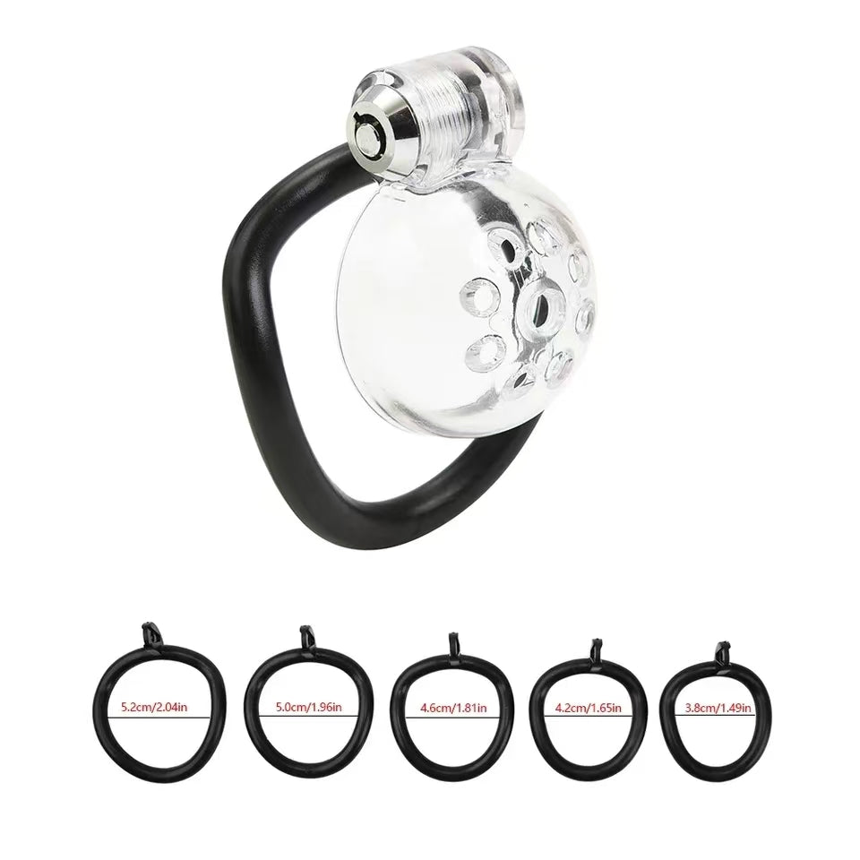 Male Chastity Cage With Clear Cage – Chastity-device