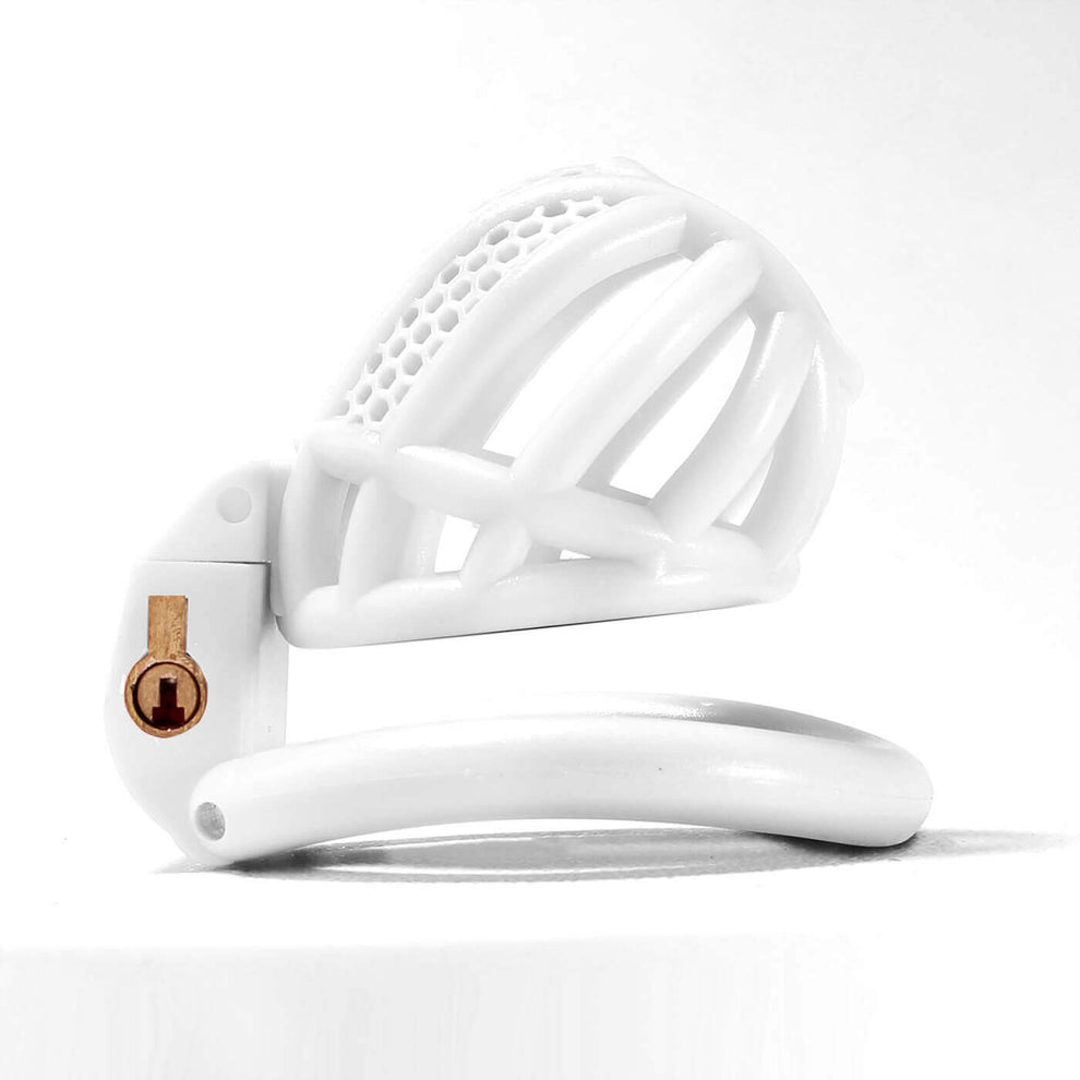 Mini Honeycomb Chastity Device With 4 Ring – Chastity-device